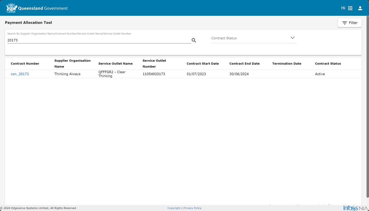 Update the Payment Allocation Tool